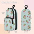 ALAZA Flamingo Hibiscus Palm Pencil Case Pen Pouch Stationery Organizer ...