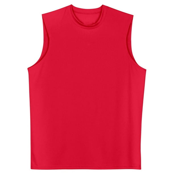 A4 Apparel N2295 Cooling Performance Muscle T-Shirt - Scarlet - Medium ...