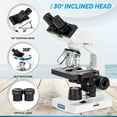 OMAX 40X-1000X Lab LED Binocular Compound Microscope with Double Layer ...