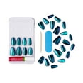 KISS Gel Fantasy Magnetic Press On Nails Blue Coffin Medium 28 Count ...