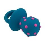 Vibrant Life Playful Buddy Pacifier Dog Toy, Latex with Plush Filling ...