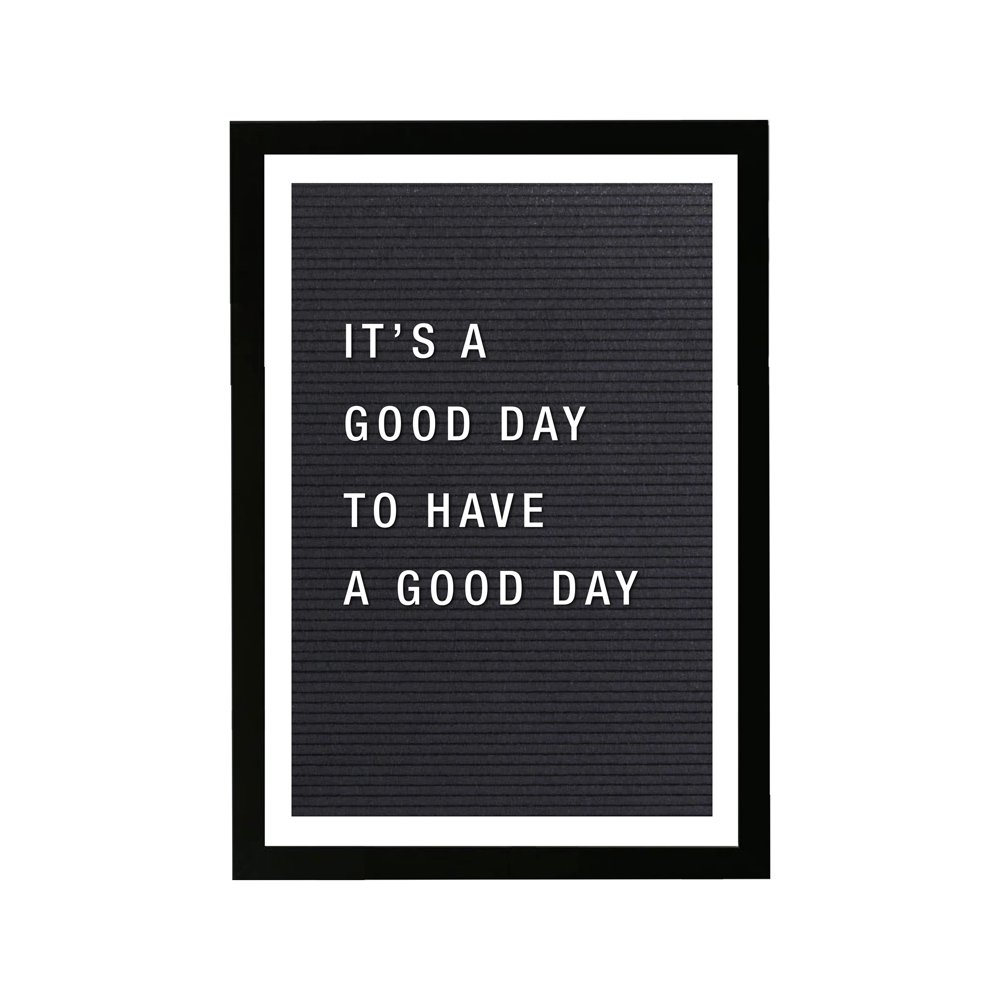 Wynwood Studio Typography and Quotes Framed Wall Art Prints 'Good Day ...