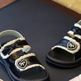 BRGZLK Sandals for Girls Summer 2026 Cute Bow Open Toe Hook and Loop ...