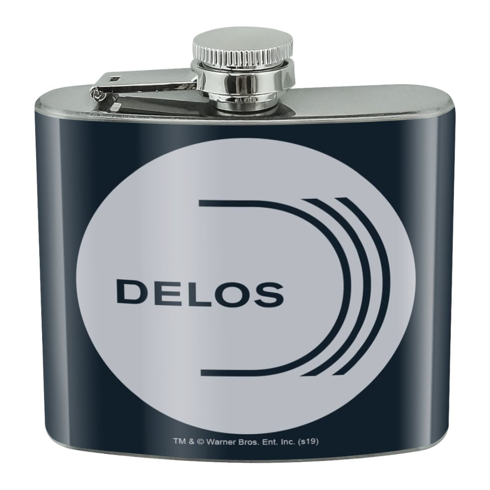 Westworld Delos Logo Stainless Steel 5oz Hip Drink Kidney Flask ...