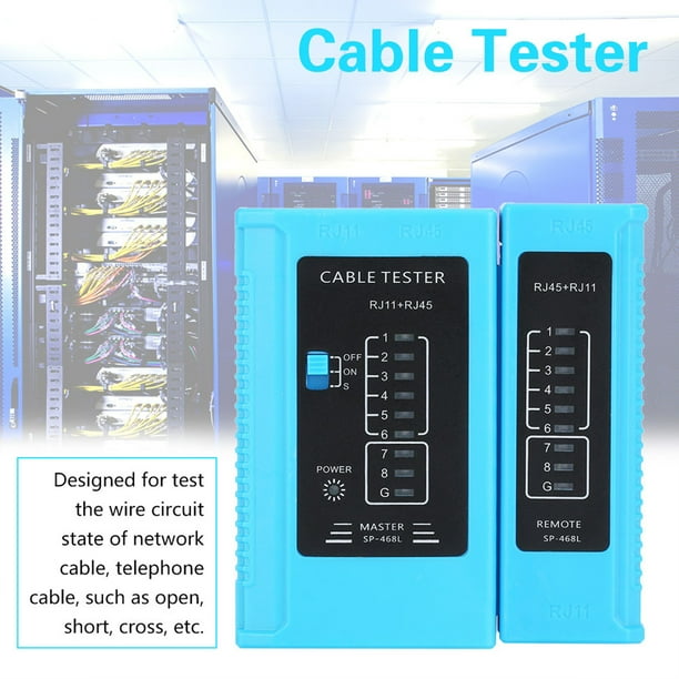 Wire Testing Tool Test Tool RJ45 And RJ11 Cable Tester Ethernet LAN ...