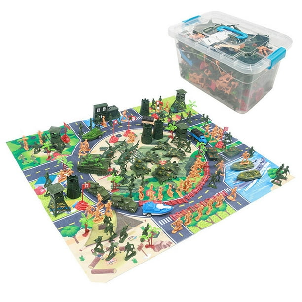 TISHITA Simulation Army Men Playset Battlefield Accessories Battle ...