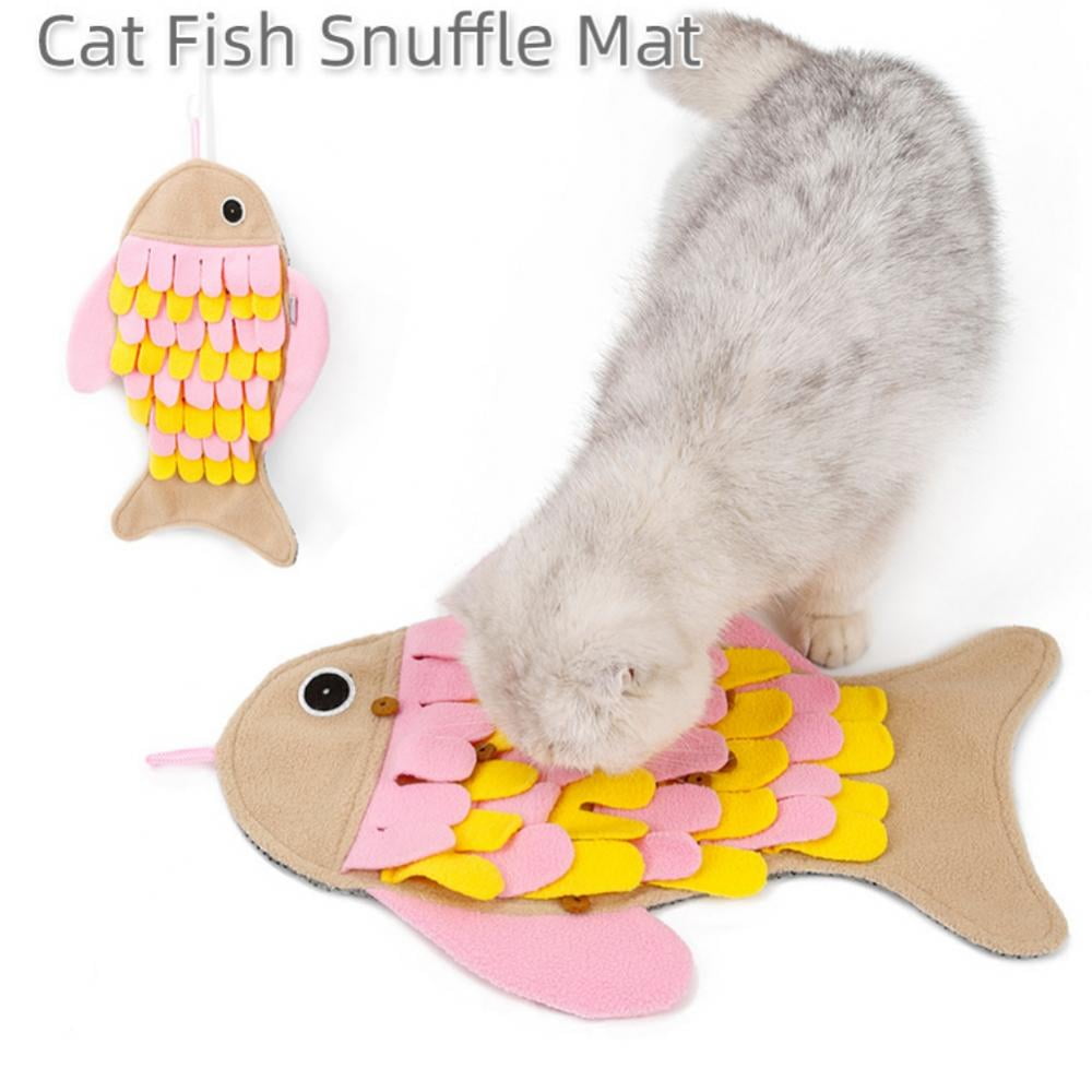 Small Snuffle Mat for Dogs Cats Hedgehogs Bunnies Piggies Fish Shaped ...