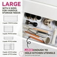 26 Pack Large Clear Plastic Drawer Organizer Bins - Walmart.com