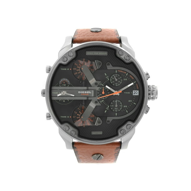 Diesel Mr. Daddy 2.0 Stainless Steel Black Dial Quartz Mens Watch ...