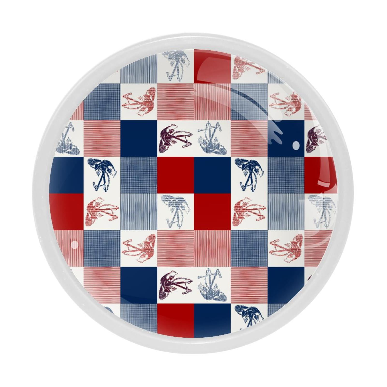 4 Pcs Anchor Knobs for Kitchen Cabinet Cupboard Dresser Bookcase Drawer ...