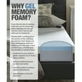 Slumber Solutions King Size 2.5" Gel 5-Zone Memory Foam Topper ...
