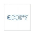 ACCUSTAMP2 Pre-Inked Shutter Stamp, Blue, COPY, 1 5/8 x 1/2 -COS035581 ...