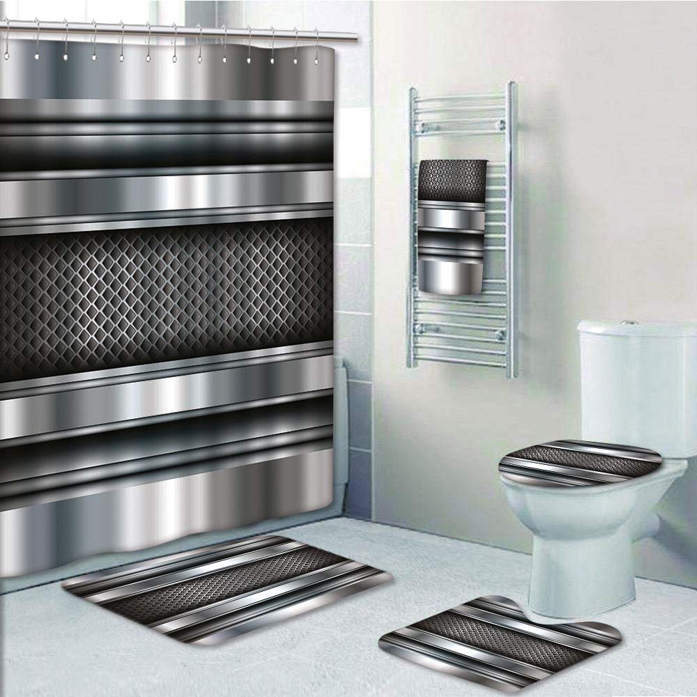 PRTAU Silver Realistic Vivid Looking Steel Plates Heavy Industry ...