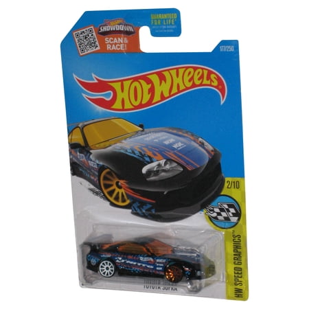 Hot Wheels HW Speed Graphics 2/10 (2015) Black Toyota Supra Toy Car 177 ...