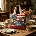 4th Of July Bag-Reusable Canvas Tote Bag America Flag 1776-2026 Large ...