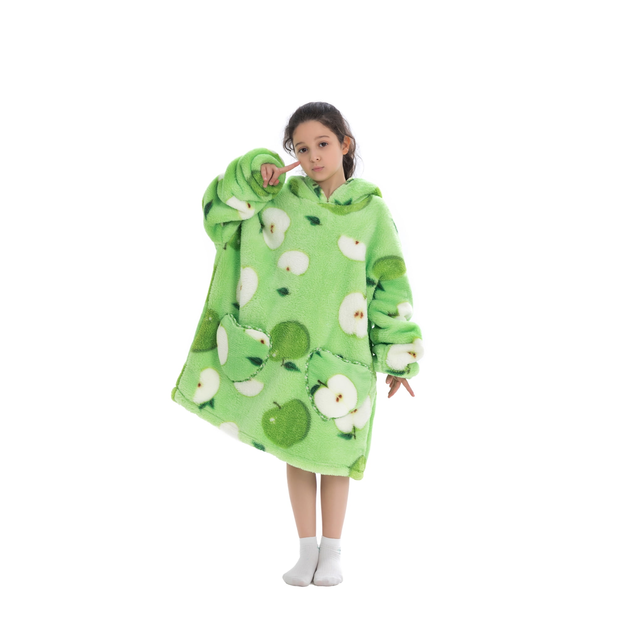 Click here for Caitzr Oversized Wearable Blanket Hoodie For Adult... prices