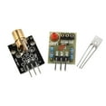10Pcs/Set Laser Receiver Sensor Module Board KY-008 650nm 5V Laser ...