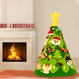 3D Felt Christmas Tree Set DIY Creative Felt Xmas Tree Party Decoration ...