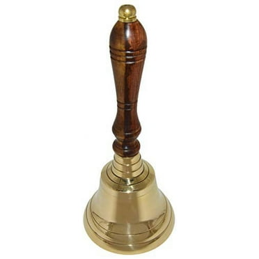 Super Loud Solid Hand Call Bell Wooden Handle Christmas Hand Call Bell ...
