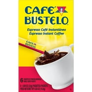 Cafe Bustelo Dark Roast Instant Espresso Coffee, Single Serve Packets ...