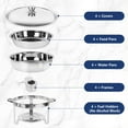 Free Shipping! Imacone Chafing Dish Buffet Set, 5Qt Stainless Steel Round Catering Warmer ...