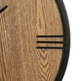 Kate and Laurel Pronte Modern Round Wood and Metal Wall Clock, 22 Inch ...