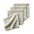 Better Homes & Gardens Beige Fringe Napkins 4 Pack 20x20 Cotton ...
