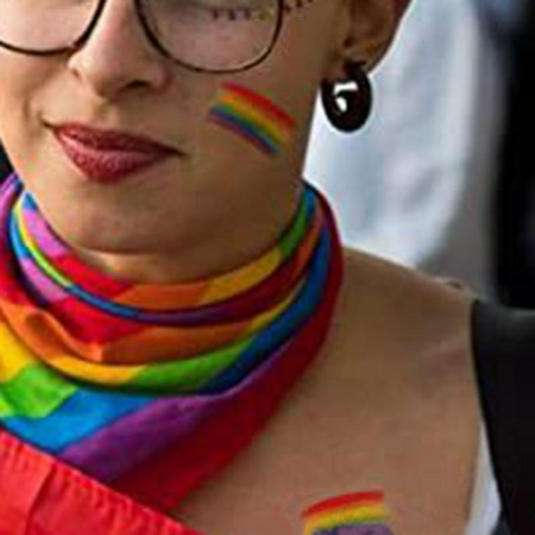 Rainbow Pride Face Paint