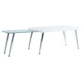 ACME Patina Coffee Table in White and Chrome - Walmart.com
