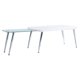 ACME Patina Coffee Table in White and Chrome - Walmart.com