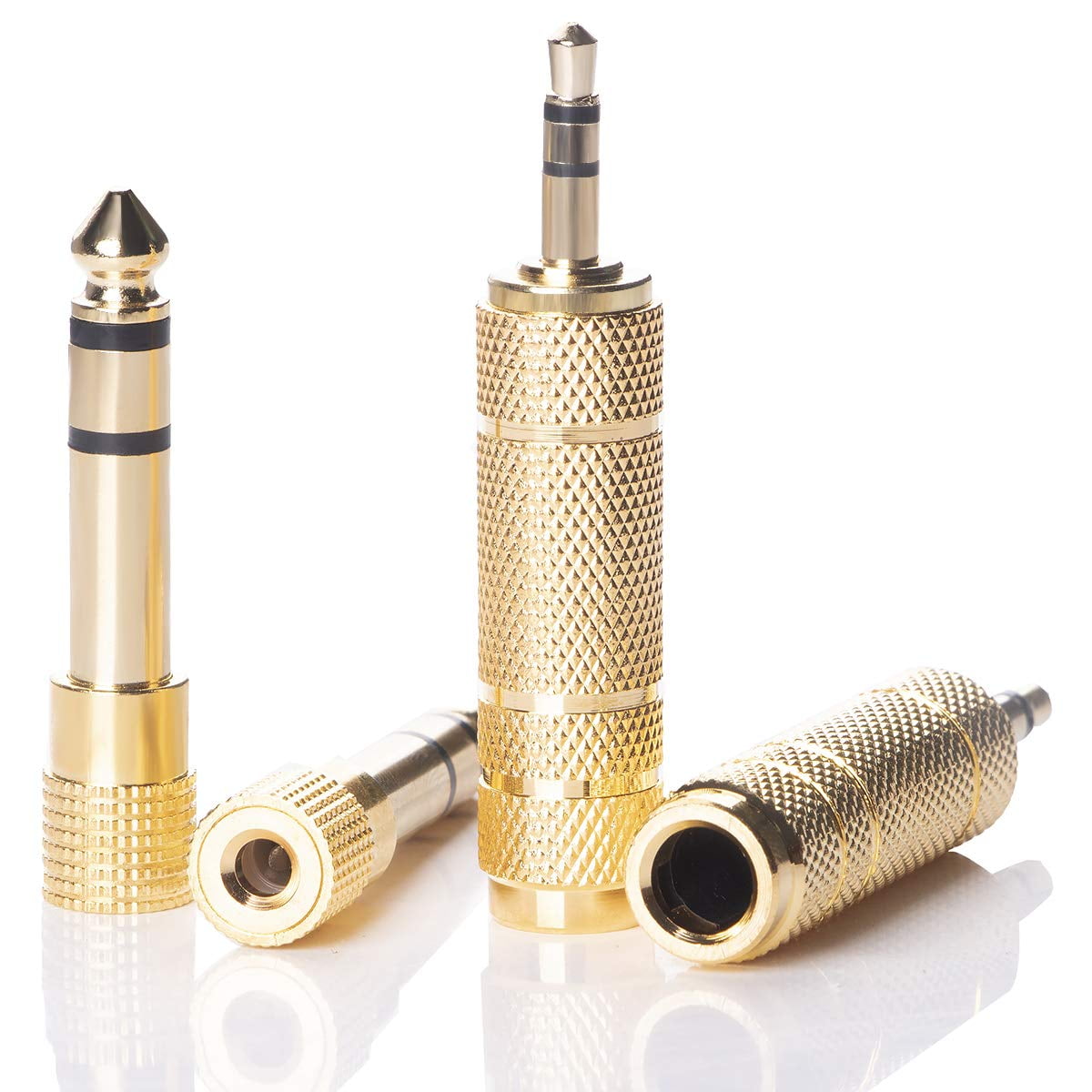 Gold-Plated TRS Plug 6.3mm(1/4'') Male to 3.5mm(8/1'') Female Stereo ...