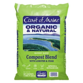 COAST OF MAINE Q1 Lobster Compost Soil Conditioner, 1 Cubic Feet Thr ...