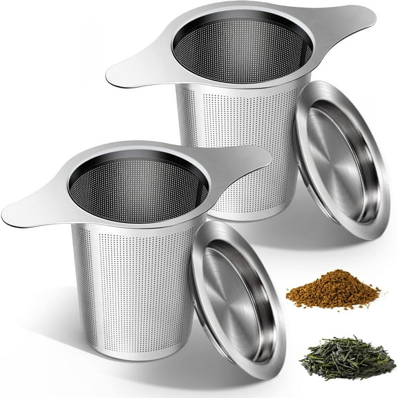 Extra Fine Mesh Tea Infuser/Strainer, Stainless Steel Loose Leaf Tea ...