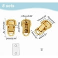 8pcs Double D-ring Strap Connectors Metal Purse Suspension Clasp Bag ...