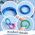 24pcs 12 Colors Spring O Rings 25mm(1 Inch) Clasp O Rings Round ...