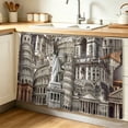 Abstract Art Cabinet Curtains for Kitchen 32"W x 55"L, Classical World ...