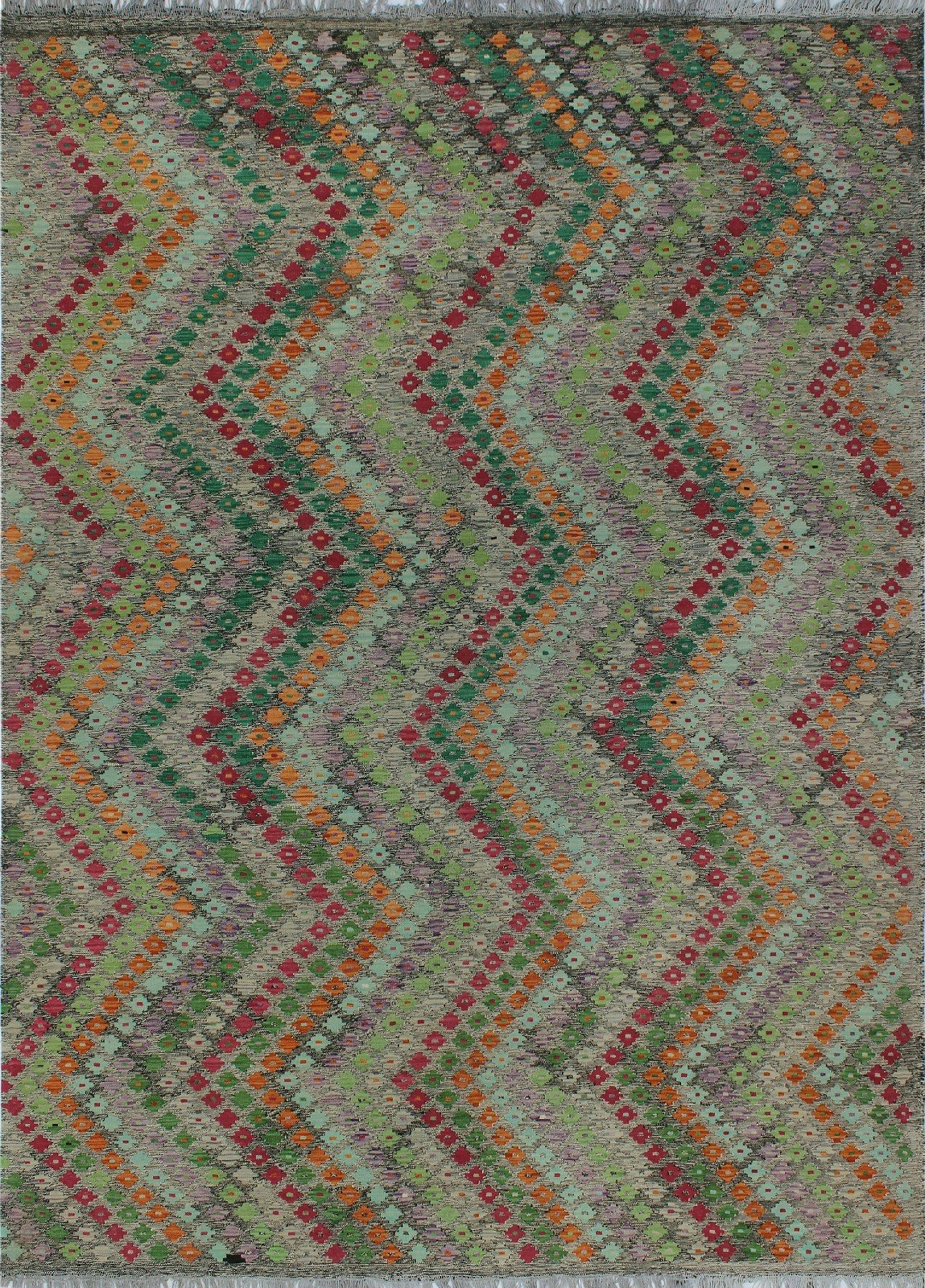 Sangat Isla Brown/Green Rug, 8'4" x 11'2" - Walmart.com