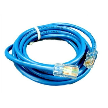 Leviton Blue Cat 5 15 ft Ethernet LAN Patch Cord Network Cable Cat5 ...