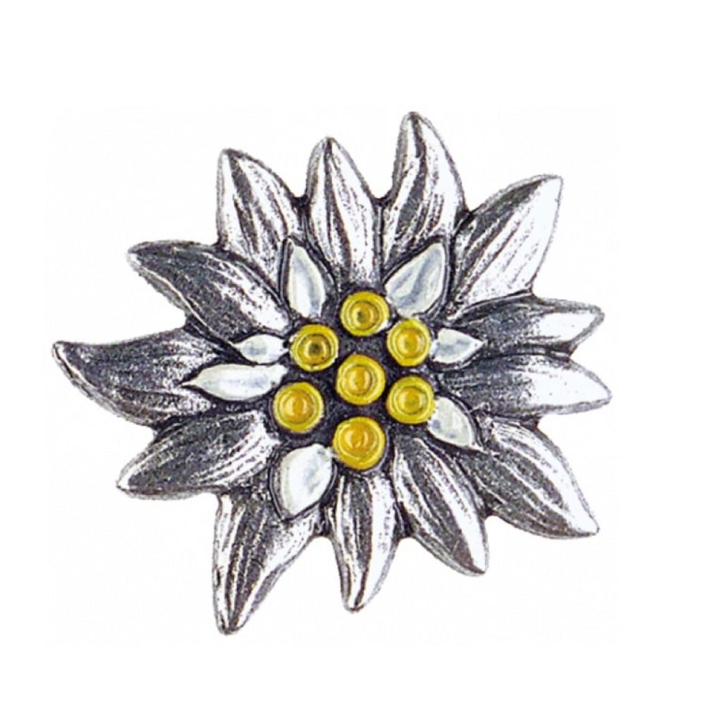 Edelweiss Flower Brooch German Pewter Pin Made in Germany New - Walmart.com