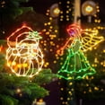 16inch Christmas Window Silhouette Lights 2 Pack Colorful Lighted Angel ...