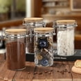 2 Pack 40.5oz Coffee Bean Storage Container with Airtight Bamboo Lids ...