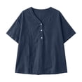 Ashirexll Summer Tops for Women Women Spring Summer Loose Half Sleeve ...
