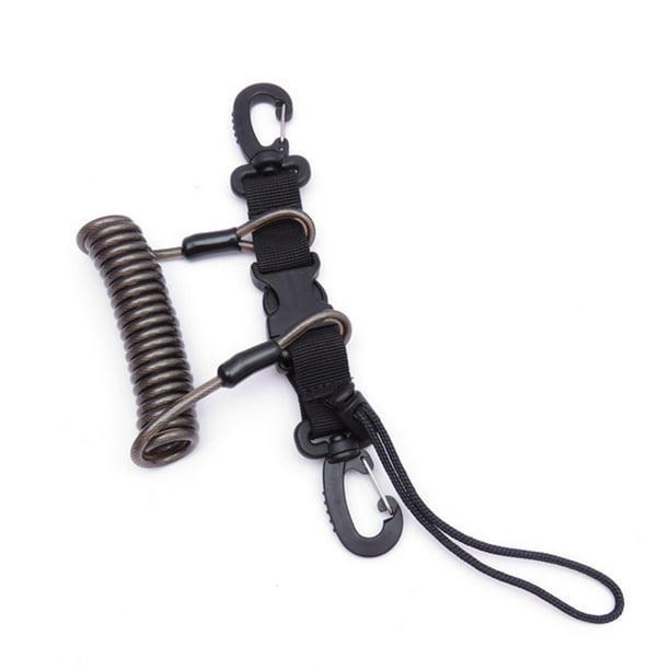 Scuba Diving Lanyard Coil Springs Camera Lanyard Spiral with Ring Dive ...