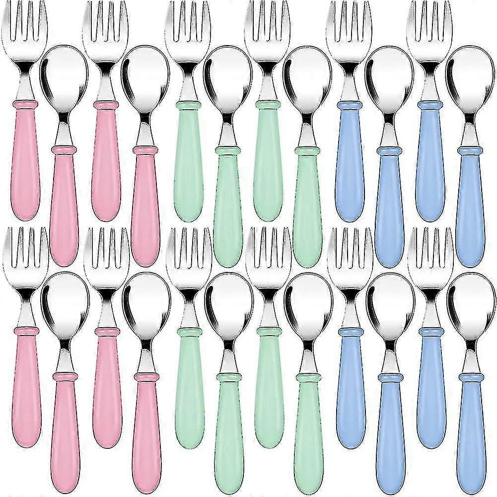 Click here for Vorcoy 24 Pieces Toddler Forks And Spoons Kids Cut... prices
