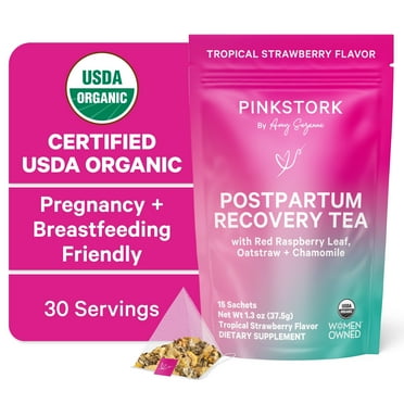 Pink Stork Organic Fertility Tea for Women, 15 Sachets - Walmart.com