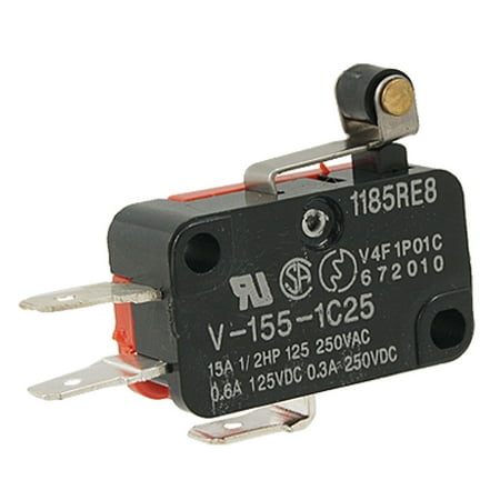 V-155-1C25 Micro Limit Switch Short Roller Lever Arm SPDT Snap Action LOT | Walmart Canada