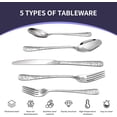 20-piece silverware set, suitable for 4 people, food-grade stainless ...