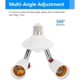 ASIASN-Adjustable Light Socket Extender [2-Pack], 360° Rotation & 180 ...