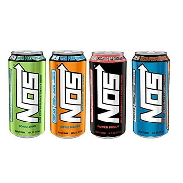 NOS High Performance Energy Drink, 16 fl oz (24 Cans) - Walmart.com