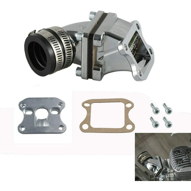 JRL Dio Reed Valve Kit & Block For 48cc 66cc 80cc 2 Stroke Engine Gas ...